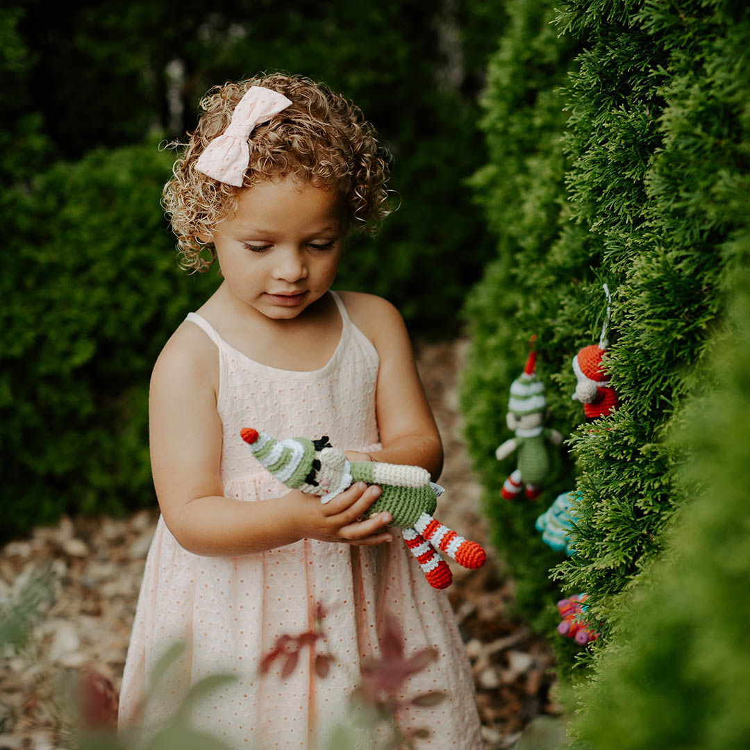 Holiday Baby Ornament, Rattle | Soft, Seasonal Toys | Kahiniwalla ...