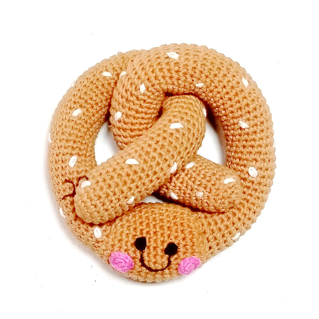 Soft Pretzel Toy | Plush Pretzel Baby Rattle | Kahiniwalla ...