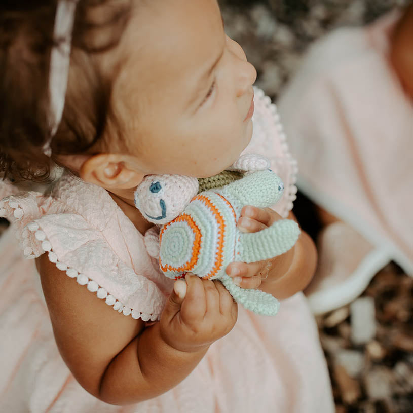 Pebble Turtle Toy & Rattle | Soft Stuffed Turtle | Kahiniwalla ...